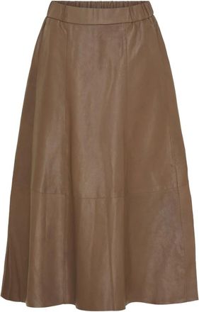 Notyz Notyz - Vestes en cuir - Femme - Jupes - Brun - Taille: 38 FR