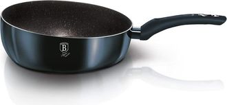 Berlinger Haus BerlingerHaus Antihaft-Bratpfanne, Marmorbeschichtung, Metallic-Linie, ergonomischer Soft-Touch-Griff und Turbo-Induktionsbasis, umweltfreundlich und 