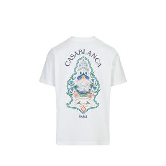 Casablanca T-shirt Hotel Emblem en coton