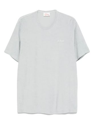 MC2 Saint Barth T-Shirt mit Logo-Stickerei - Blau