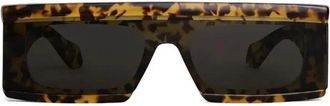 Alaia unisex, Accessoires, Brun, Taille: ONE Size Rectangular Lunettes de soleil