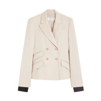 Max Mara Femme, Vestes, Beige, Taille: 36 FR Placido Blazer