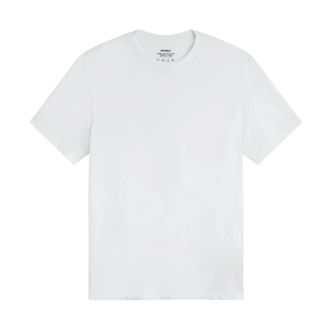 Ecoalf Wei&szlig;es T-Shirt mit S&auml;ulenmuster - - Tops - Herren - Wei&szlig; - L