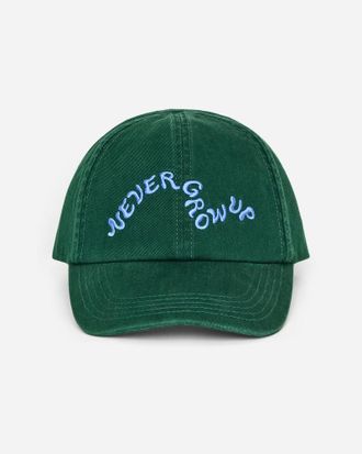 Arket Bestickte Kappe -Gr&uuml;n