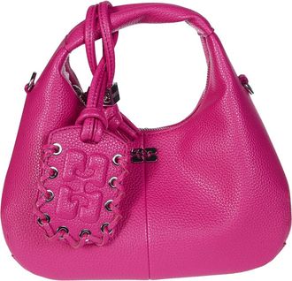 Ganni Femme, Sacs, Rose, Taille: ONE Size Hobo Mini Grained
