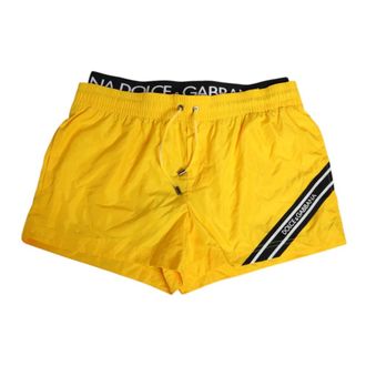Dolce & Gabbana Homme, Maillots de bain, Jaune, Taille: S Shorts de bain