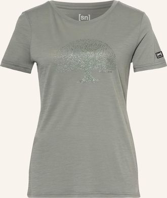 super.natural T-Shirt Tree Of Knowledge Mit Merinowolle gruen