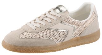 Verbenas Sneaker VERBENAS SOUND TROPIC, Damen, Gr. 37, beige kombiniert, Leder, Synthetik, Textil, Flechtoptik, unifarben mit Farbeinsatz, Basic, Schuhe Sneake