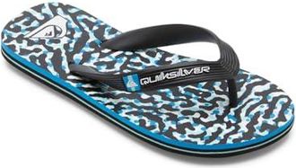 Quiksilver Sandales Molokai Art pour homme, Noir et blanc., 34 EU