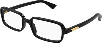 Bottega Veneta Lunettes optiques rectangulaires - unisex - Accessoires - Noir - Taille: 54 MM
