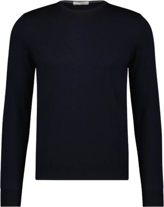 Gran Sasso Homme, Pulls, Bleu, Taille: M Crew Neck 55167 14290