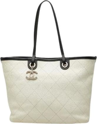 Chanel Sac cabas Pre-owned On The Road Caviar 2way - Femme - Pre-owned - Blanc - Taille: ONE Size