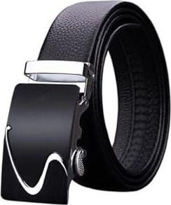 Generico Ceintures pour hommes Ceinture &agrave; boucle automatique Cuir v&eacute;ritable pour hommes Bracelet en cuir Casual Business pour Jeans, Color9, 120