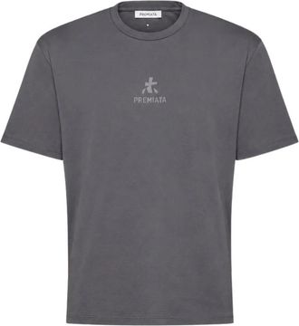 Premiata Essential Logo T-Shirt - - Tops - Herren - Grau - M