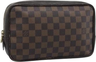 Louis Vuitton Sac pochette Damier Ebene Pre-owned - Femme - Pre-owned - Brun - Taille: ONE Size