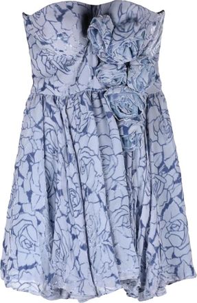 Elisabetta Franchi Femme, Robes, Violet, Taille: 38 FR Robe Courte en Voile