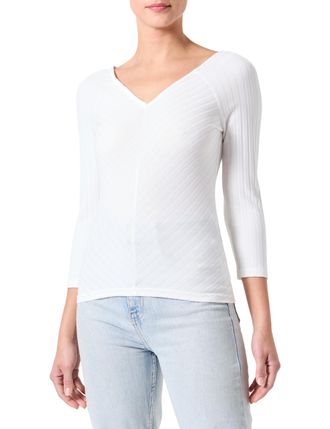 Only Damen Langarmshirt Onlinga L/S V-Neck Top Cc JRS, Cloud Dancer,XL