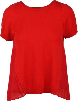 Meimeij Femme, Pulls, Rouge, Taille: 34 FR Blusa in maglia