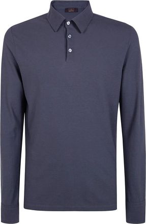 Zanone Homme, Tops, Bleu, Taille: 2XL Polo &agrave; Manches Courtes