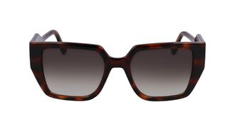 Karl Lagerfeld Womens Sunglasses KL6098S - Tortoise with Gradient Khaki Lens