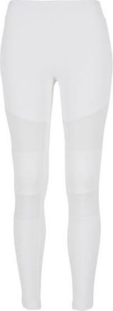 Urban Classics Femme Technique URBAN CLASSICS Legging pour Femme Tech Mesh Empi&egrave;cements en Maille Transparents sur les Jambes Ma, Blanc, L EU