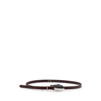 Diesel Femme, Accessoires, Brun, Taille: 80 CM Ceinture fine en cuir