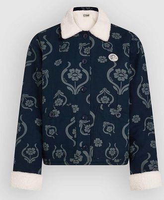 O'Neill ORiginals Fleece Lined Jacke blue artdeco floral jean