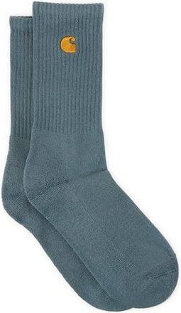 Carhartt Work in Progress Chaussettes mi-hautes broderie logo en coton m&eacute;lang&eacute;