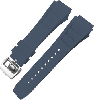 Generic Gummi 20x25mm Passend für Richard Spring Silikon Mille Sportuhrenarmband Weiches wasserdichtes Armband