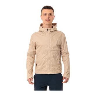 Colmar Homme, Sport, Beige, Taille: 3XL Veste &agrave; capuche en gabardine de coton