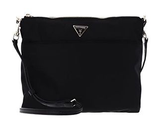 Guess Guess Eco Gemma Crossbody Swing Pack, sac femme, noir, taille unique, Noir, Taille unique