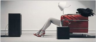 Artopweb TW22099 Blown - Away Girl Dekorative Paneele, Multifarbiert,85x37 Cm