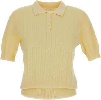 Lisa Yang Femme, Pulls, Jaune, Taille: 40 FR Tricot ras du cou