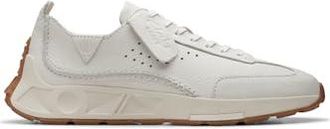 Clarks Homme Craft Speed Sneaker, Off White Lea, 40 EU