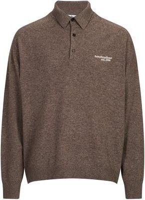 Acne Studios Pull col polo ample en laine