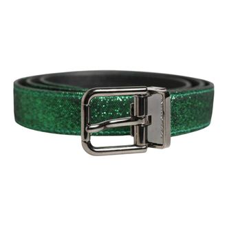 Dolce & Gabbana Homme, Accessoires, Vert, Taille: 90 CM Fabric Belt