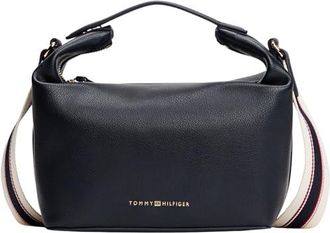 Tommy Hilfiger Sac &agrave; Bandouli&egrave;re Sac Femme Logotape Crossover avec Fermeture &Eacute;clair, Bleu (Space Blue Corp), Taille Unique