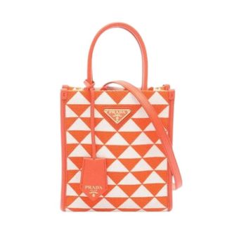 Prada Mini sac &agrave; main Vintage Pre-owned - Femme - Pre-owned - Orange - Taille: ONE Size