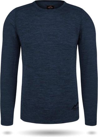 Normani Langarmshirt Herren Merino Langarm Melbourne Merino Thermounterhemd Baselayer Skipullover aus 100 % Merinowolle