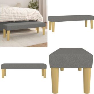 vidaXL Sitzbank Dunkelgrau 100x30x30 cm Stoff - Sitzbank - Grau - Sofa - Polstermöbel - Wohnzimmermöbel - Home & Living