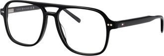 Tommy Hilfiger Homme, Accessoires, Noir, Taille: 54 MM Lunettes Optiques &Eacute;l&eacute;gantes TH 2188