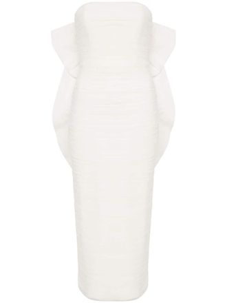 Rebecca Vallance robe Lily à volants - Blanc