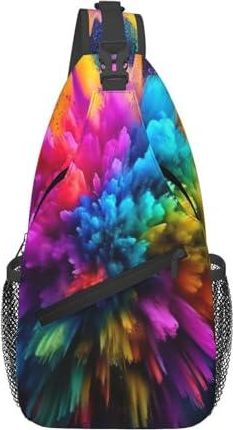 Generic Sac &agrave; bandouli&egrave;re boh&egrave;me abstrait peinture &agrave; lencre sac &agrave; bandouli&egrave;re sac &agrave; dos de voyage sac &agrave; dos bandouli&egrave;re pour homme sac &agrave; dos de randonn&eacute;e