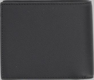 HUGO BOSS Logo-Embroidered Bifold Wallet - Black