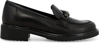 Melluso Mocassins en Cuir Noir Souple pour Femme r35523z 36.5