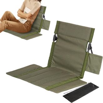 Generic Bodenstuhl - faltbar, wasserdicht, mit Seitentasche, Bodenstuhl mit R&uuml;ckenlehne, f&uuml;r Wandern, Picknick, Garten, Terrasse, Rasen, Erwachsene, Kinder
