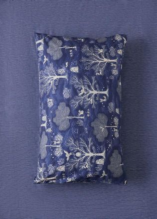 Mango Taie doreiller berceau percale de coton imprim&eacute; 30x50 cm bleu - Home - 30x50cm - MANGO HOME