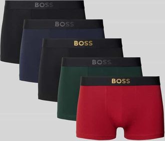 HUGO BOSS Trunks mit Logo-Bund im 5er-Pack