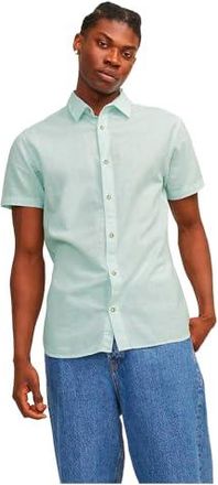 Jack & Jones Jjesummer Linen SS Sn Chemise &agrave; Manches Longues pour Homme, Soothing Sea, M