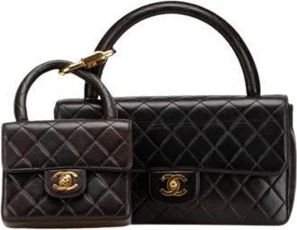 Chanel Sac &agrave; main Vintage Pre-owned - Femme - Pre-owned - Noir - Taille: ONE Size